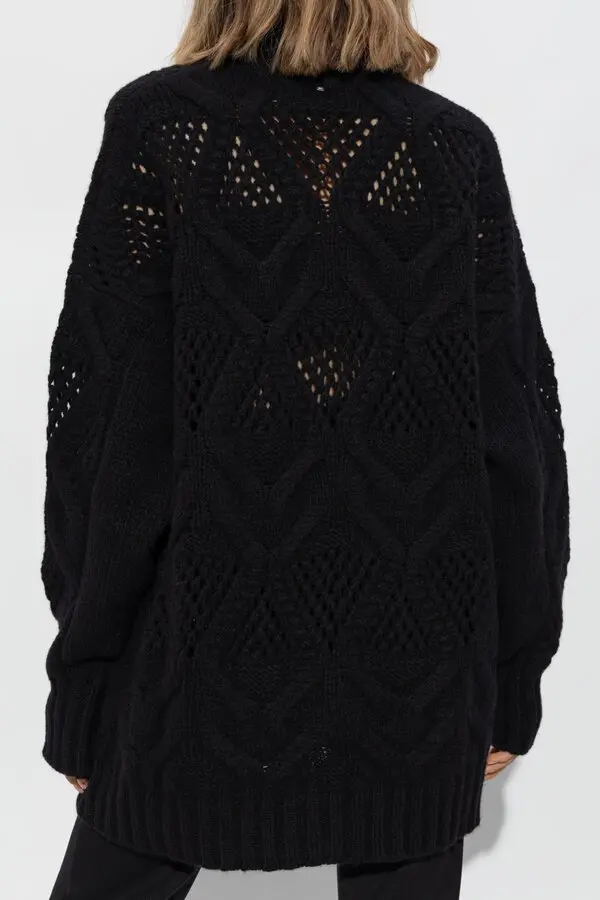 Sportmax Diamond-knit Maxi Jumper
