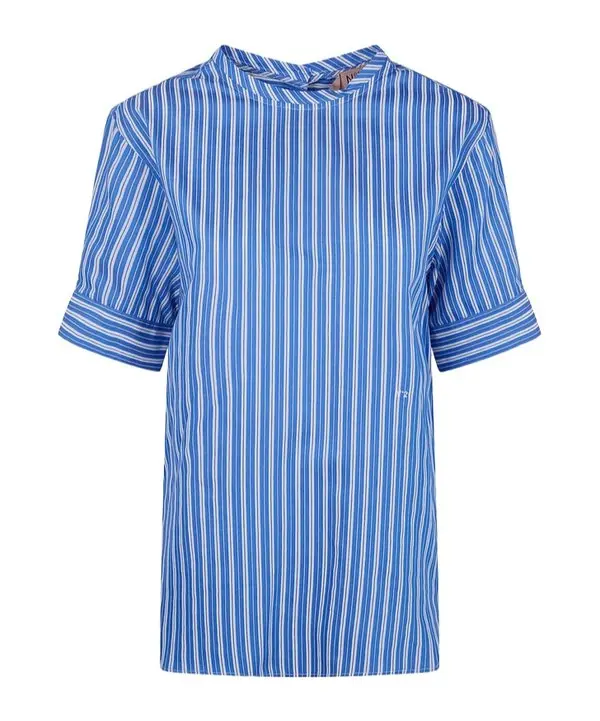 N.21 Striped Short Sleeve Blouse