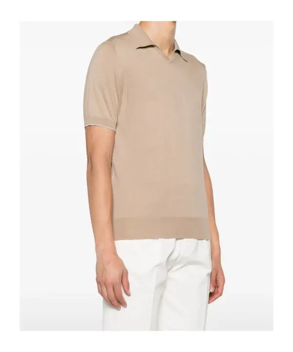 Brunello Cucinelli Short-sleeved Fine-knitted Polo Shirt