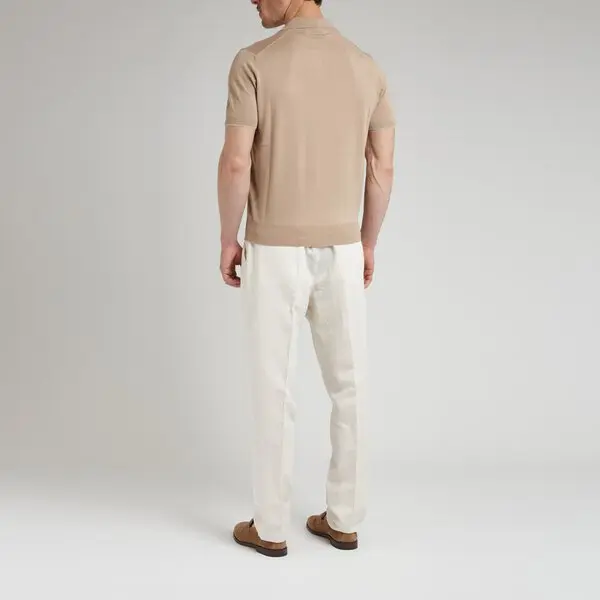 Brunello Cucinelli Short-sleeved Fine-knitted Polo Shirt