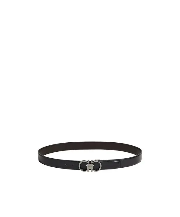 FERRAGAMO Gancini Buckle Belt - Black