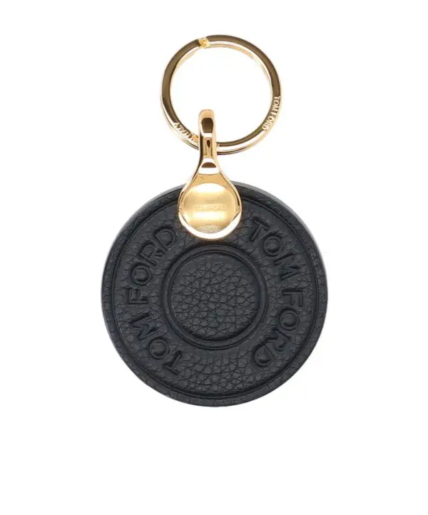 TOM FORD Logo Debossed Keychain