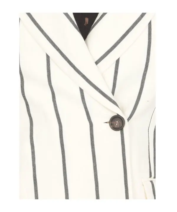 Brunello Cucinelli Striped Double-breasted Blazer