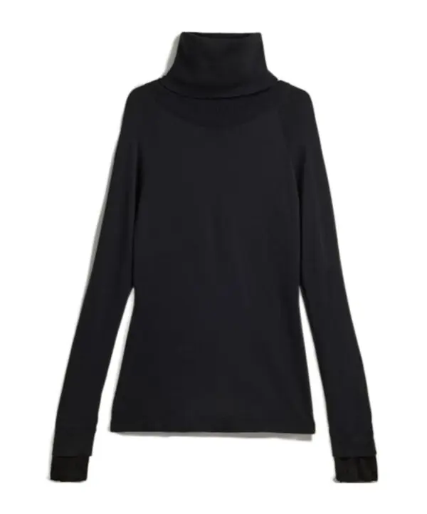Y3 High-neck Knit Top With Cutout Details - Black