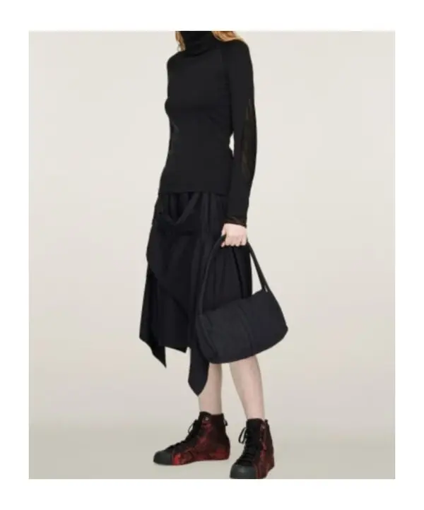 Y3 High-neck Knit Top With Cutout Details