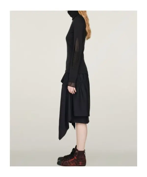 Y3 High-neck Knit Top With Cutout Details