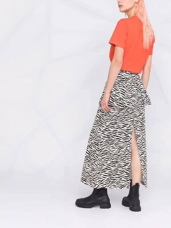 MSGM Cropped Logo T-shirt