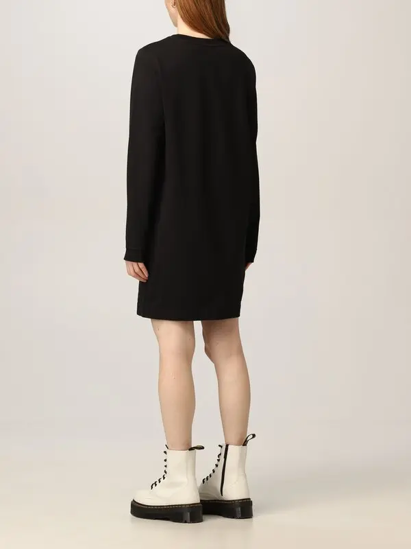 Moschino Heart Print Sweatshirt Dress