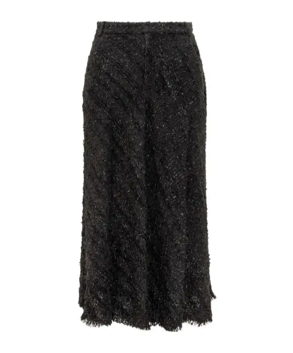IRO PARIS Textured Midi Skirt - Black