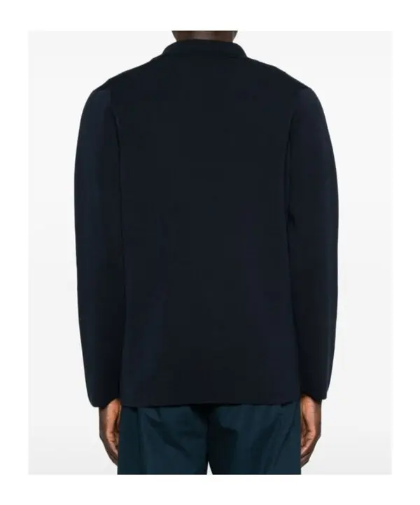 LARDINI Textured Knitted Jacket With Floral Detail