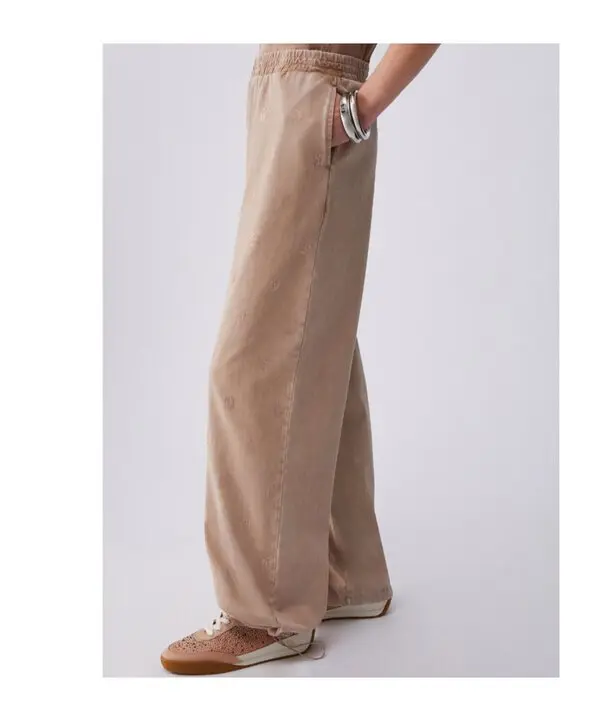 Liu Jo Embellished Logo Print Jersey Trousers