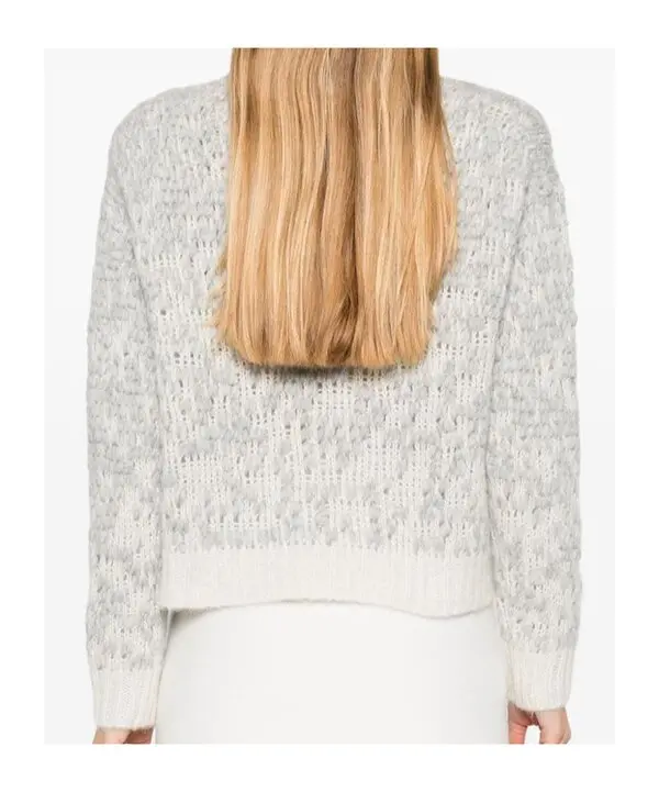 Peserico Patterned Jacquard Lurex-detail Sweater