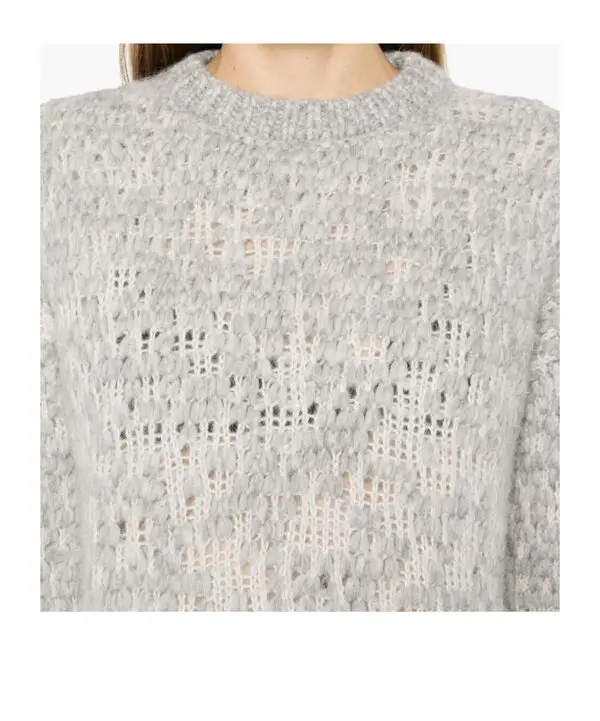 Peserico Patterned Jacquard Lurex-detail Sweater