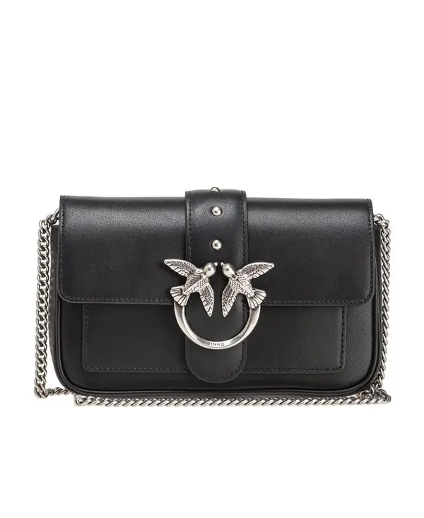 Pinko Love One Pocket Chain Linked Crossbody Bag