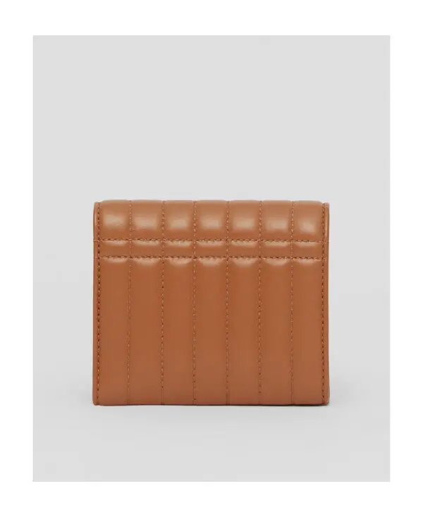 Burberry Small Lola Quilted Folding Wallet - Brown