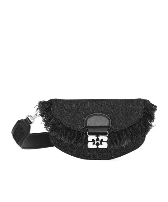 GANNI Logo Plaque Mini Shoulder Bag