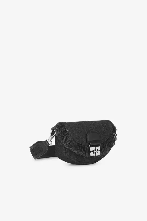 GANNI Logo Plaque Mini Shoulder Bag