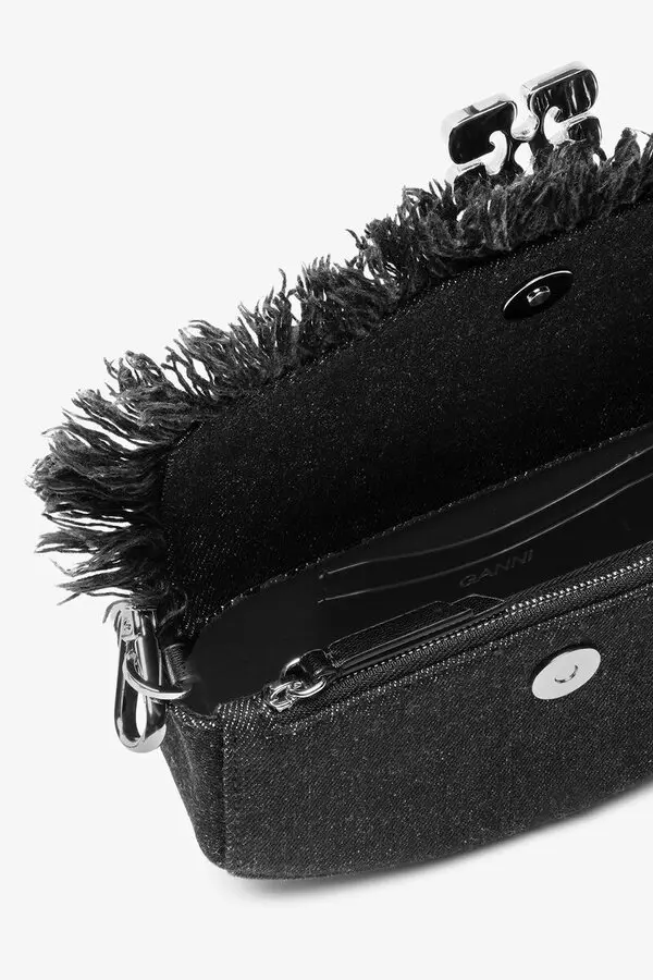 GANNI Logo Plaque Mini Shoulder Bag