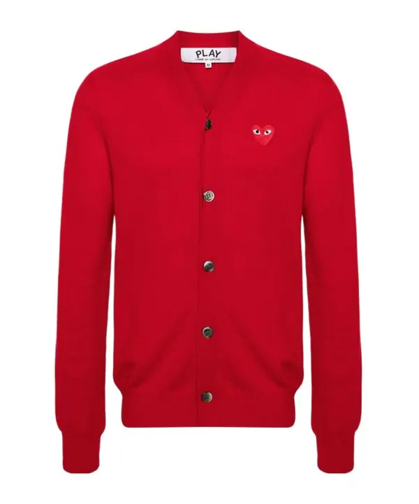 Comme Des Garçons Iconic Patch Button-up Cardigan