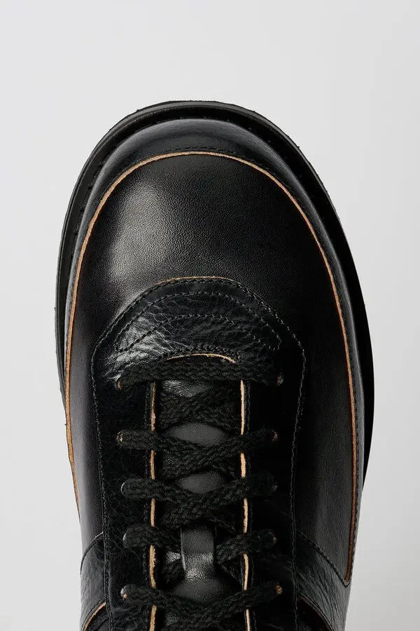 Our Legacy Round Head Lace Up Casual Shoes - Black