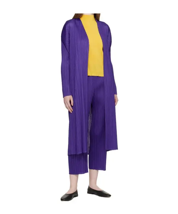 PLEATS PLEASE BY ISSEY MIYAKE Long Trench Coat