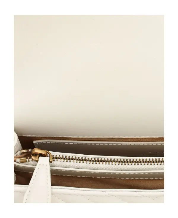 Pinko Classic Love Click Foldover Top Crossbody Bag - White