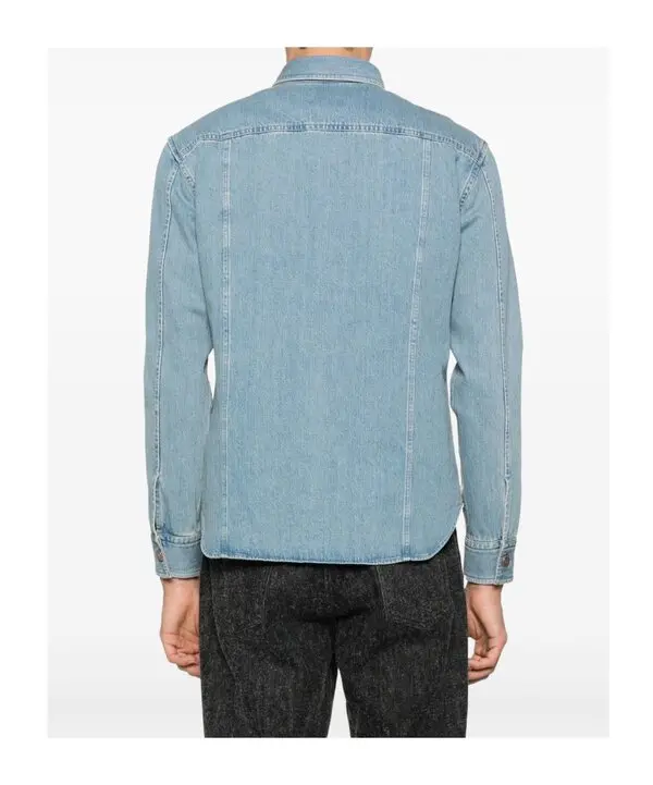 TOM FORD Button-up Denim Shirt - Light Blue