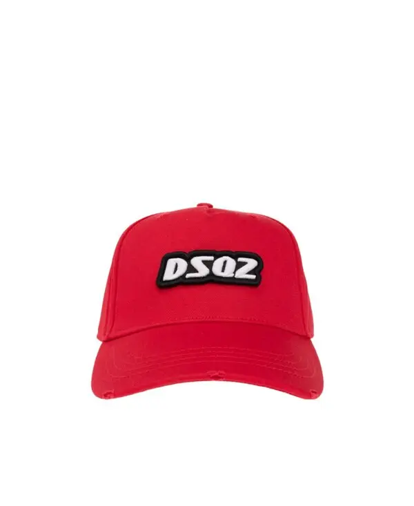 Dsquared2 Embroidered Logo Baseball Cap - Red