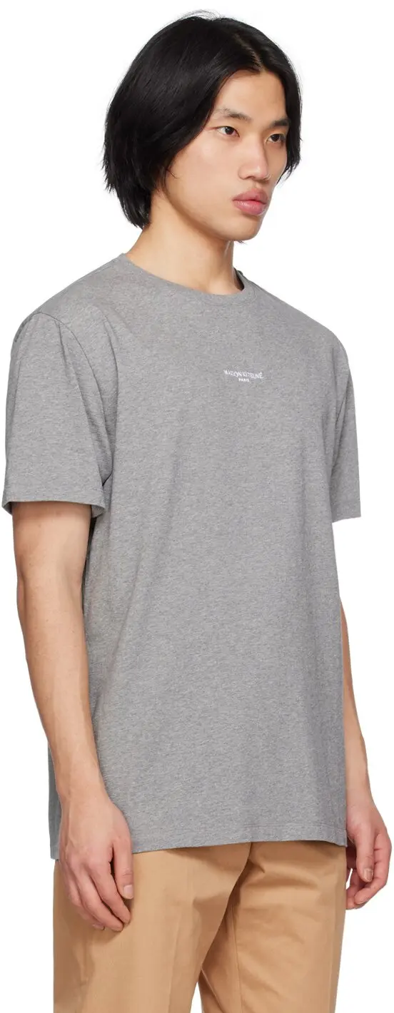 Maison Kitsuné Logo-embroidered Cotton T-shirt