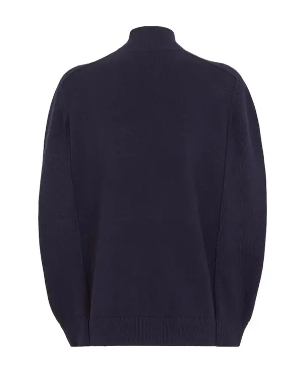 Fendi High-neck Knit Jumper With Cut-out Sleeves