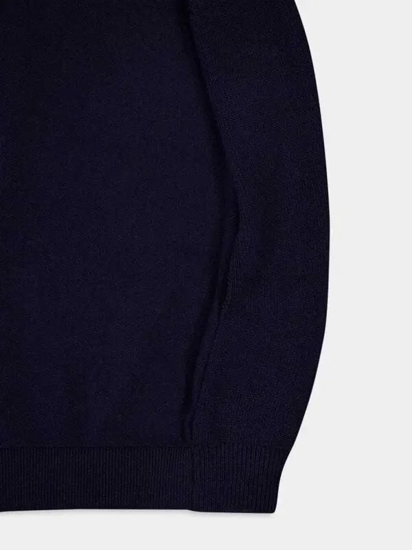 Fendi High-neck Knit Jumper With Cut-out Sleeves