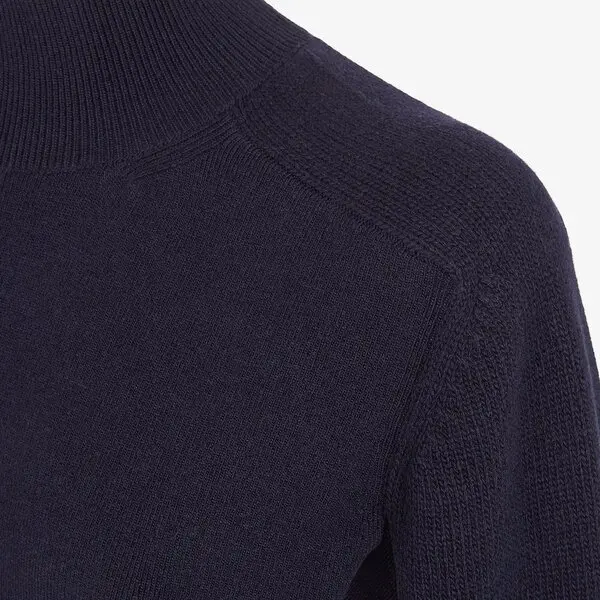 Fendi High-neck Knit Jumper With Cut-out Sleeves
