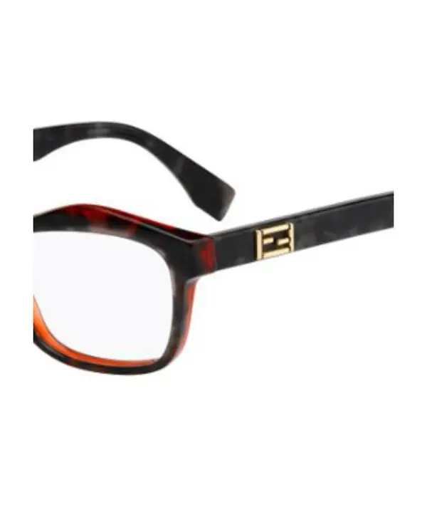 Fendi Eyeglasses With Logo Detail - Black