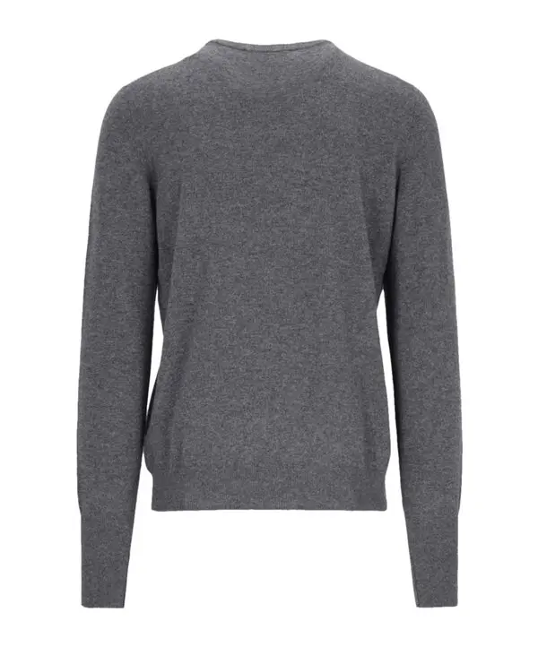 BALLANTYNE Crew Neck Knit Sweater - Grey