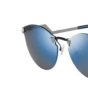 Fendi Logo Detail Sunglasses - Blue