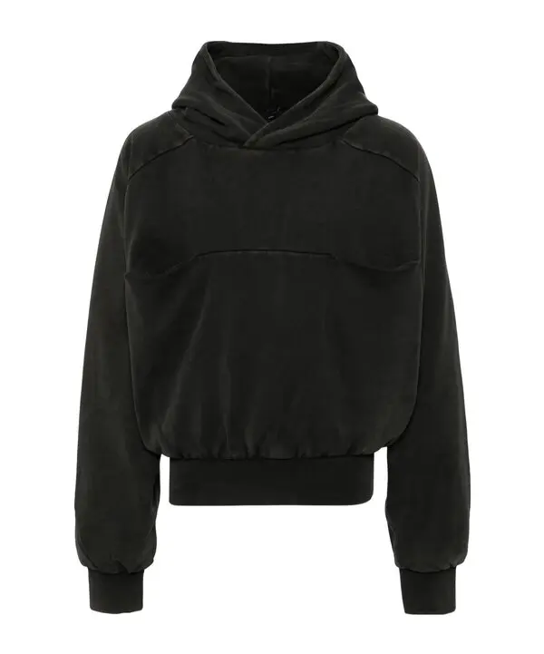 ENTIRE STUDIOS Double Double Hood Washed Sweatshirt - Black
