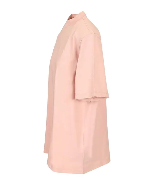 Attico Oversized Logo Embroidered T-shirt - Rose