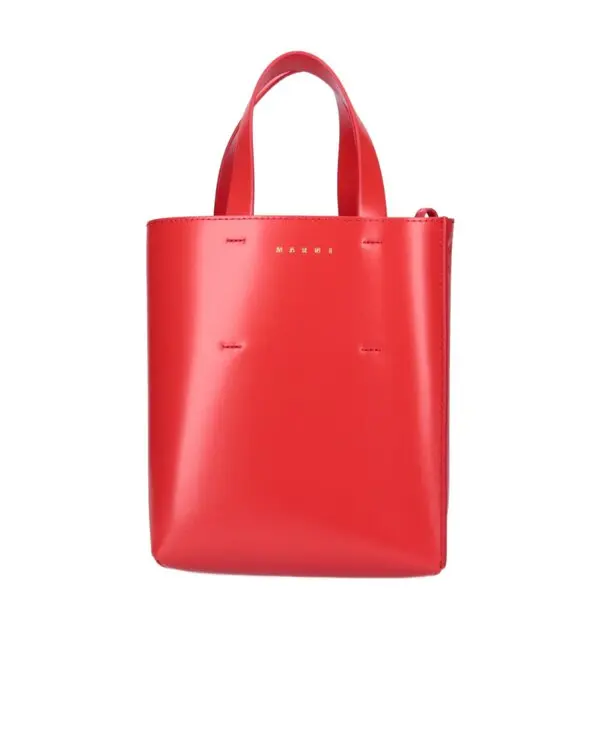 Marni Logo Mini Shoulder Bag - Red