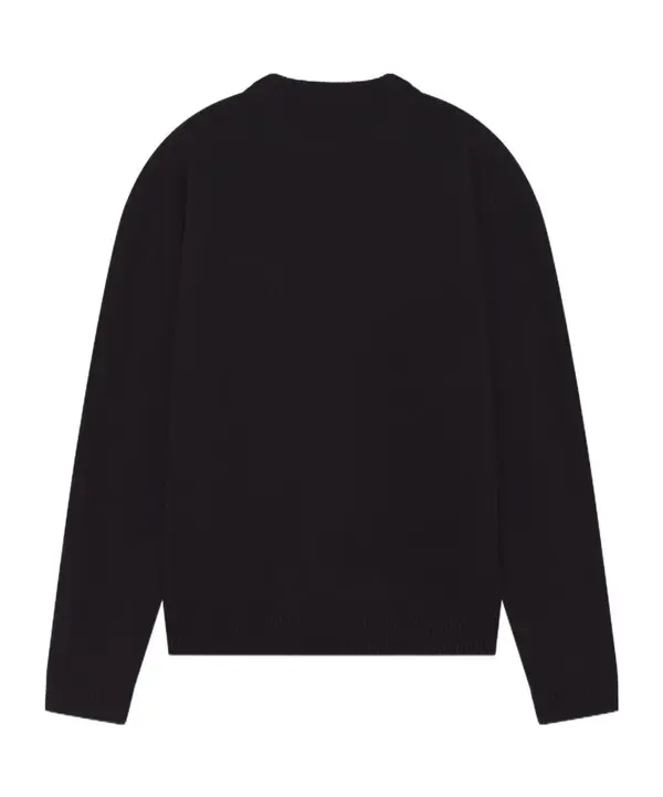 Maison Kitsuné Fox Head Intarsia Knit Jumper - Black