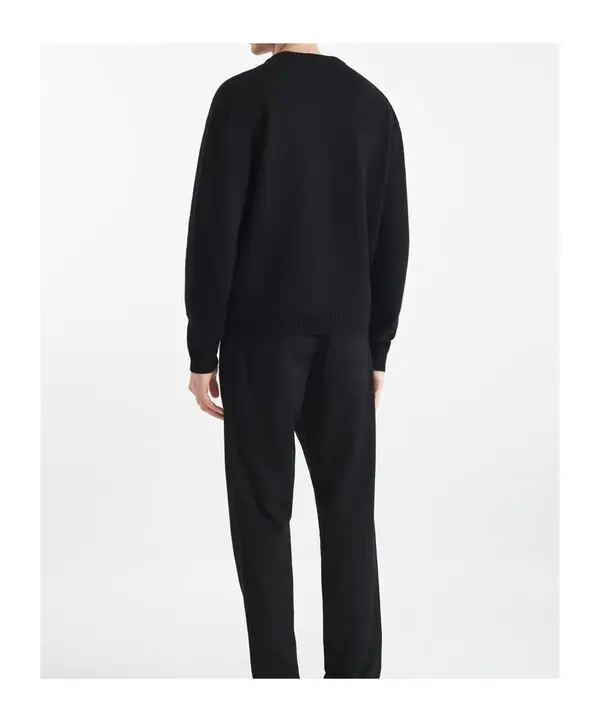 Maison Kitsuné Fox Head Intarsia Knit Jumper - Black