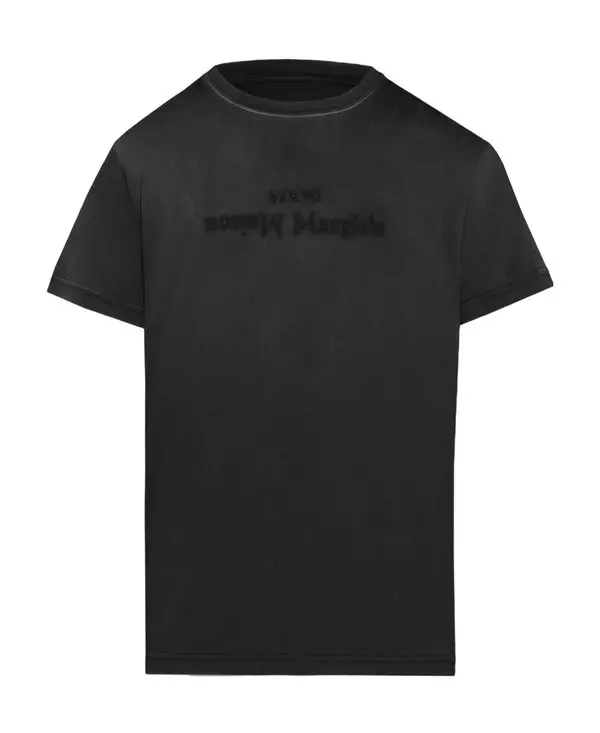 MAISON MARGIELA Reverse Logo Crewneck T-shirt - Black