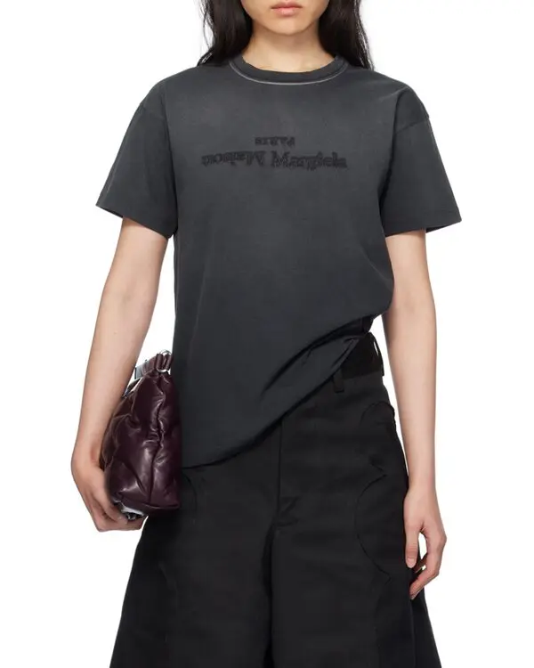 MAISON MARGIELA Reverse Logo Crewneck T-shirt - Black