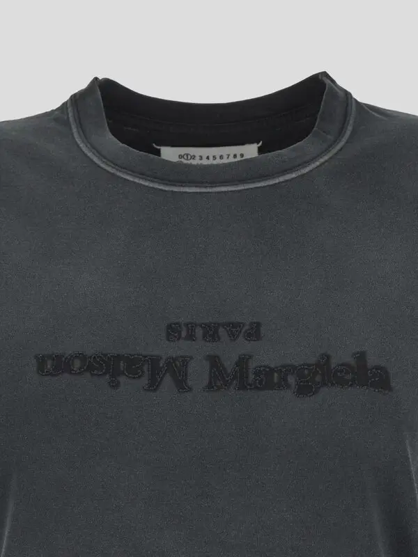 MAISON MARGIELA Reverse Logo Crewneck T-shirt - Black