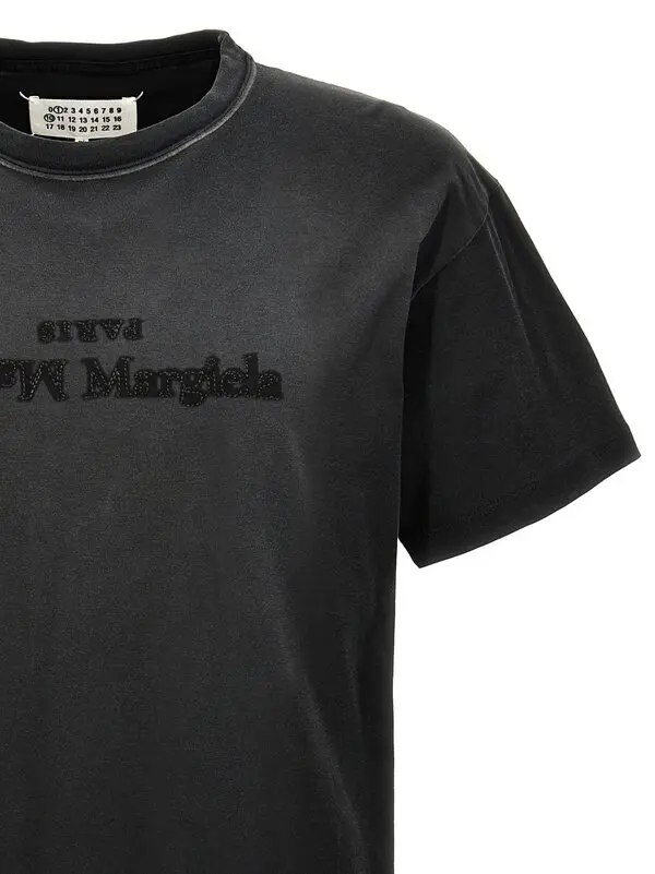 MAISON MARGIELA Reverse Logo Crewneck T-shirt - Black