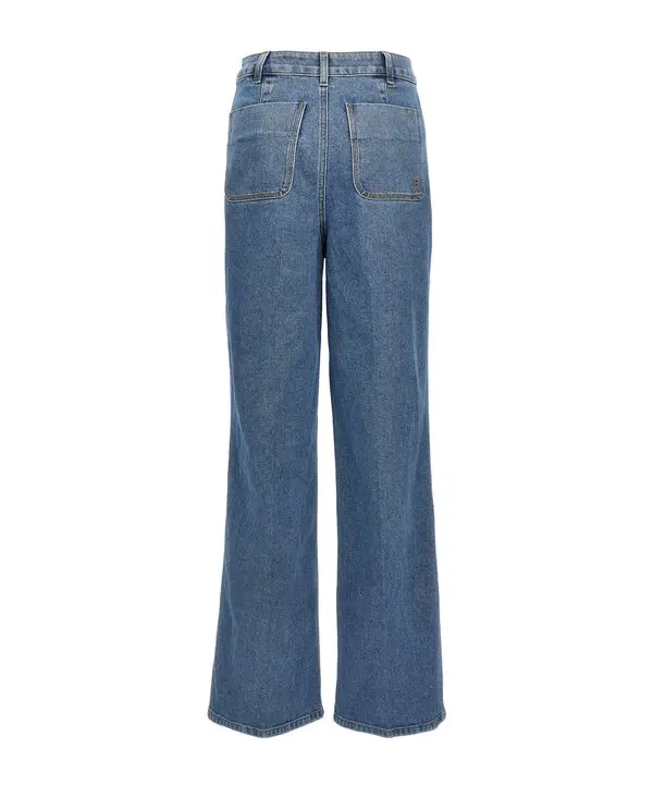 Philosophy Di Lorenzo Serafini Wide-leg Pleated Jeans - Blue
