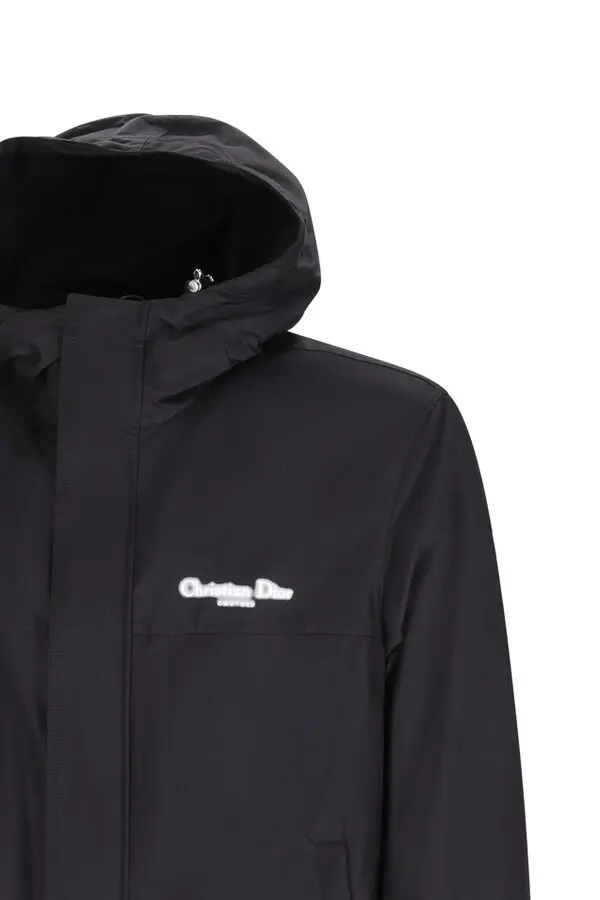 Dior Logo Printed Hooded Jacket