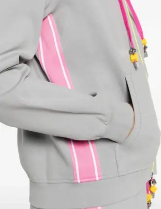Casablanca Embellished Zip-up Hoodie