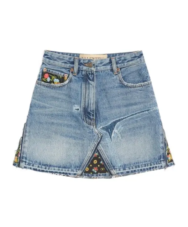 Valentino Garavani Denim Skirt