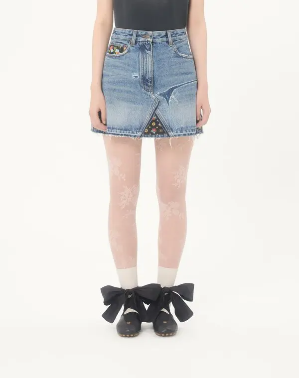 Valentino Garavani Denim Skirt