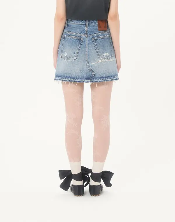 Valentino Garavani Denim Skirt